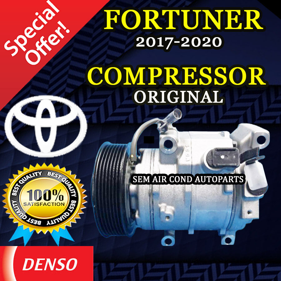 TOYOTA FORTUNER 2017-2020 ORIGINAL DENSO ND 10SRE15C 7PK COMPRESSOR ...