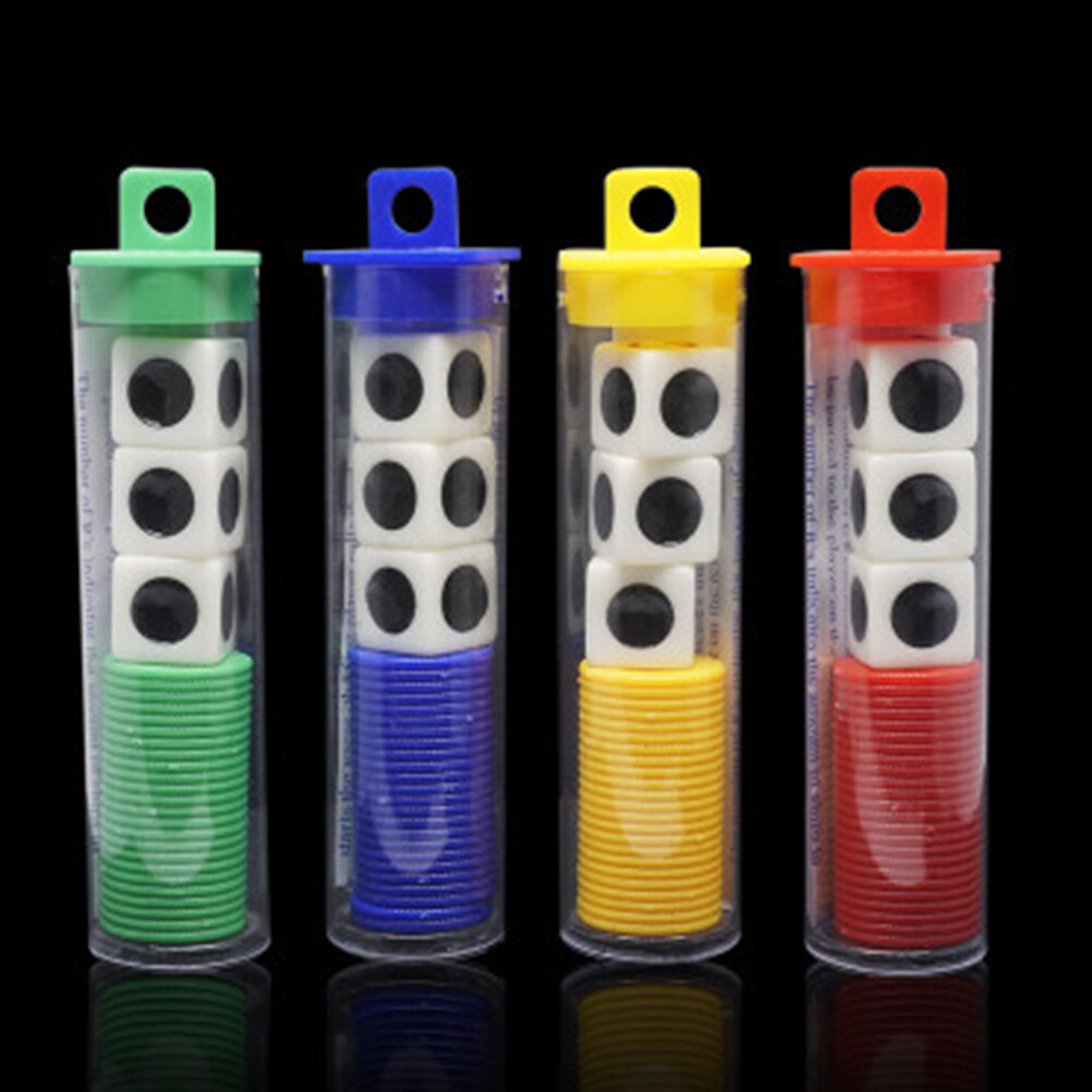 Portable 4 Tubes Left Right Centre Game Set Interactive Toy for Kids ...