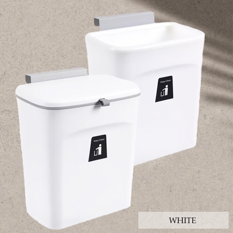 𝗢𝗗𝗢𝗥 𝗙𝗥𝗘𝗘 》Hanging Garbage Waste Dustbin Wall Mounted Kitchen Cabinet ...