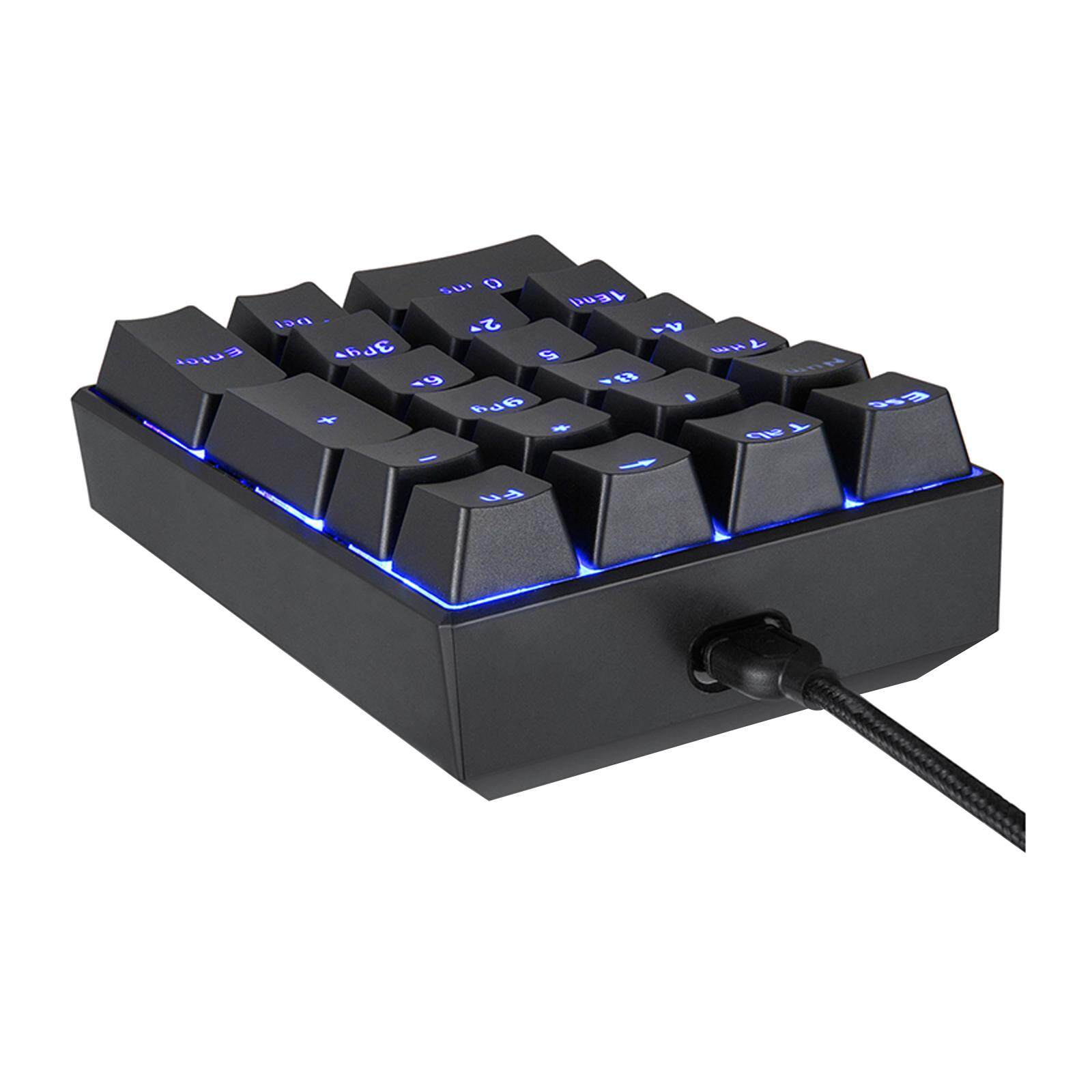 lacooppia K23 Mini Numpad LED Backlit Gaming Keypad 21-Key Numeric ...