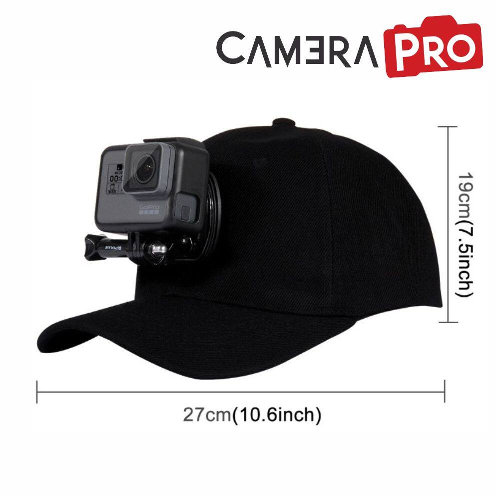 PULUZ for GoPro Accessories Outdoor Sun Hat Topi Baseball Cap W/ Holder ...