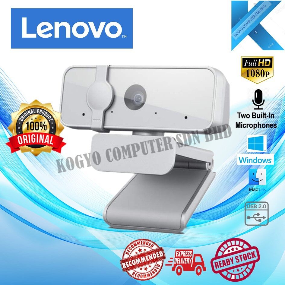 Lenovo 300 FHD / 500 FHD 1080p Webcam (Supports Windows Hello) | Lazada