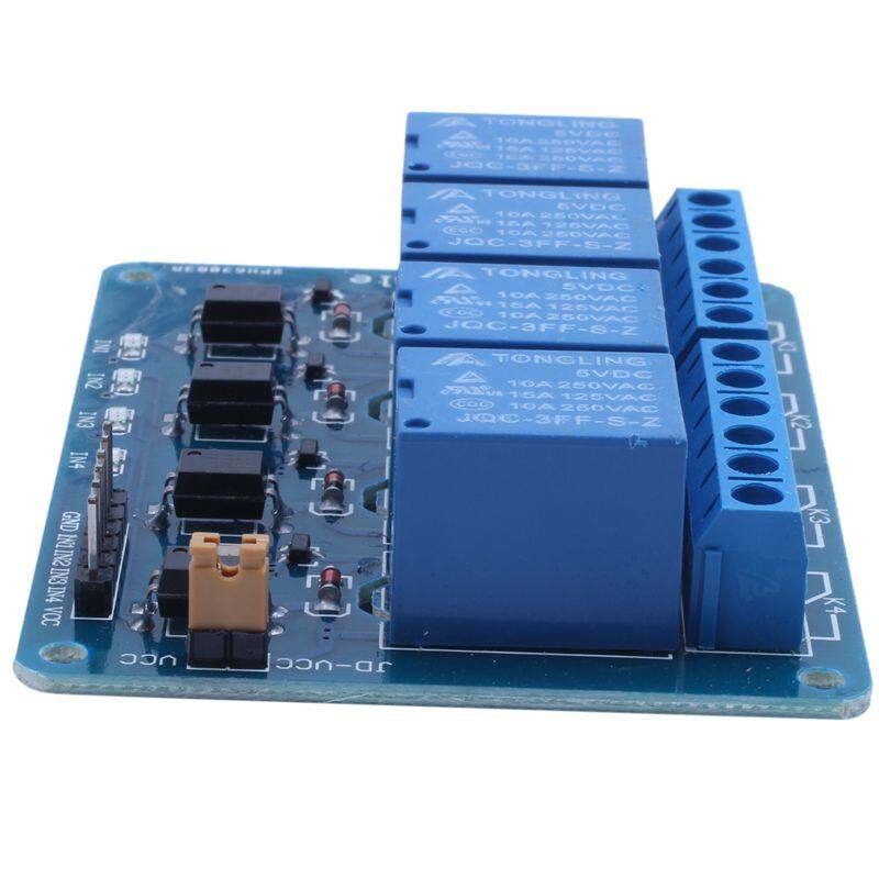 5V 4 Channel Relay Board Module Optocoupler LED for Arduino PiC ARM AVR ...