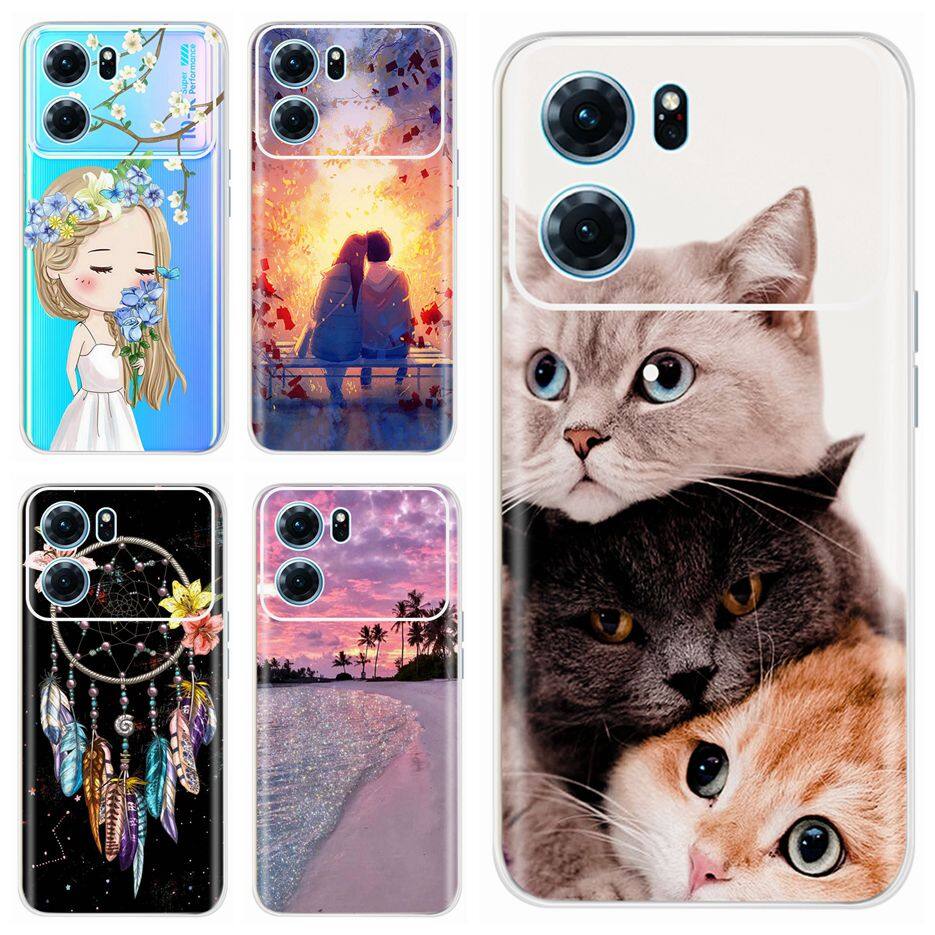 เคสโทรศัพท์ Oppo K10สำหรับ Oppo CPH2373เคสนิ่มบางลายการ์ตูนแมวน่ารัก ...