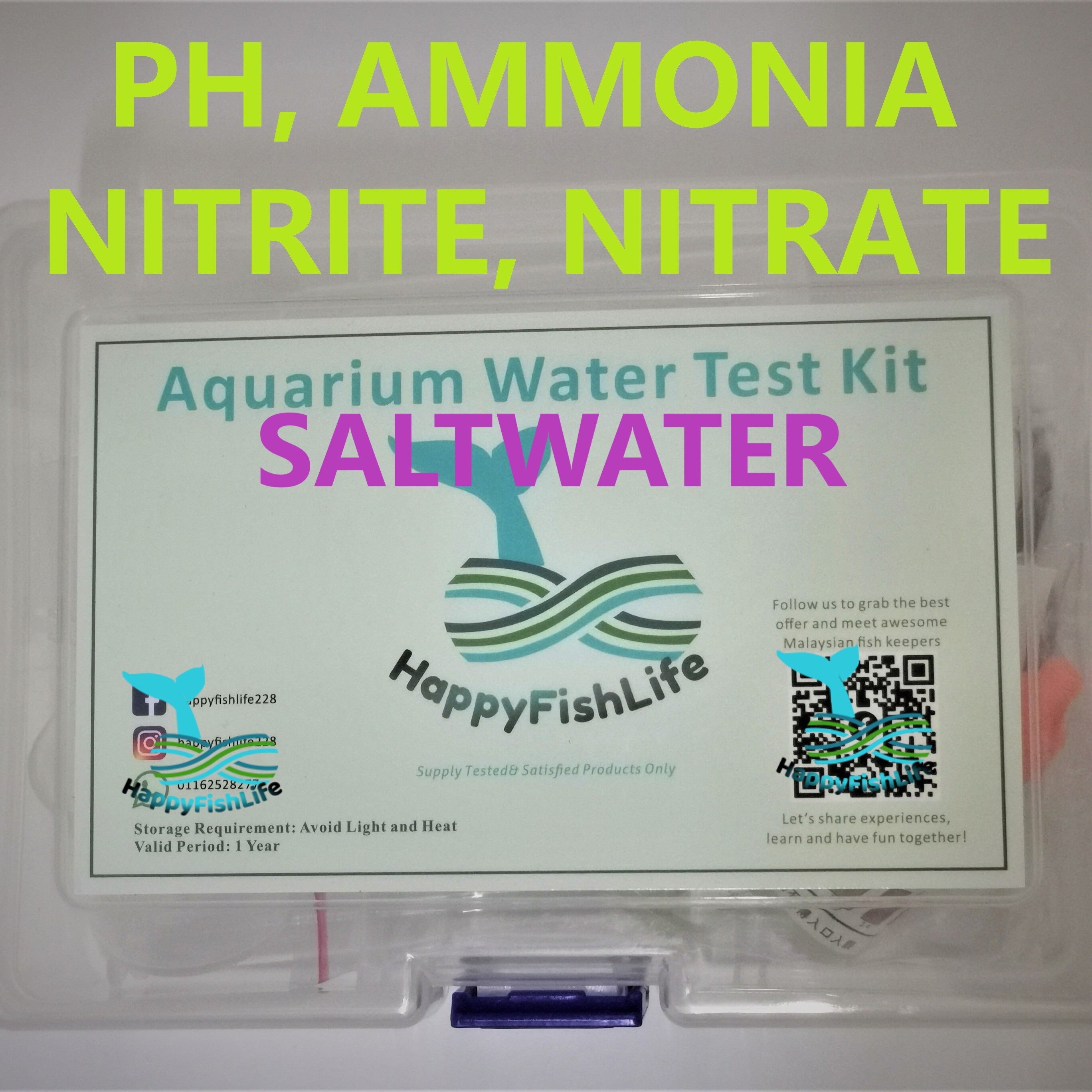 Water Test Kit Kit Ujian Air Ammonia PH Nitrite GH/Nitrate TDS Meter ...