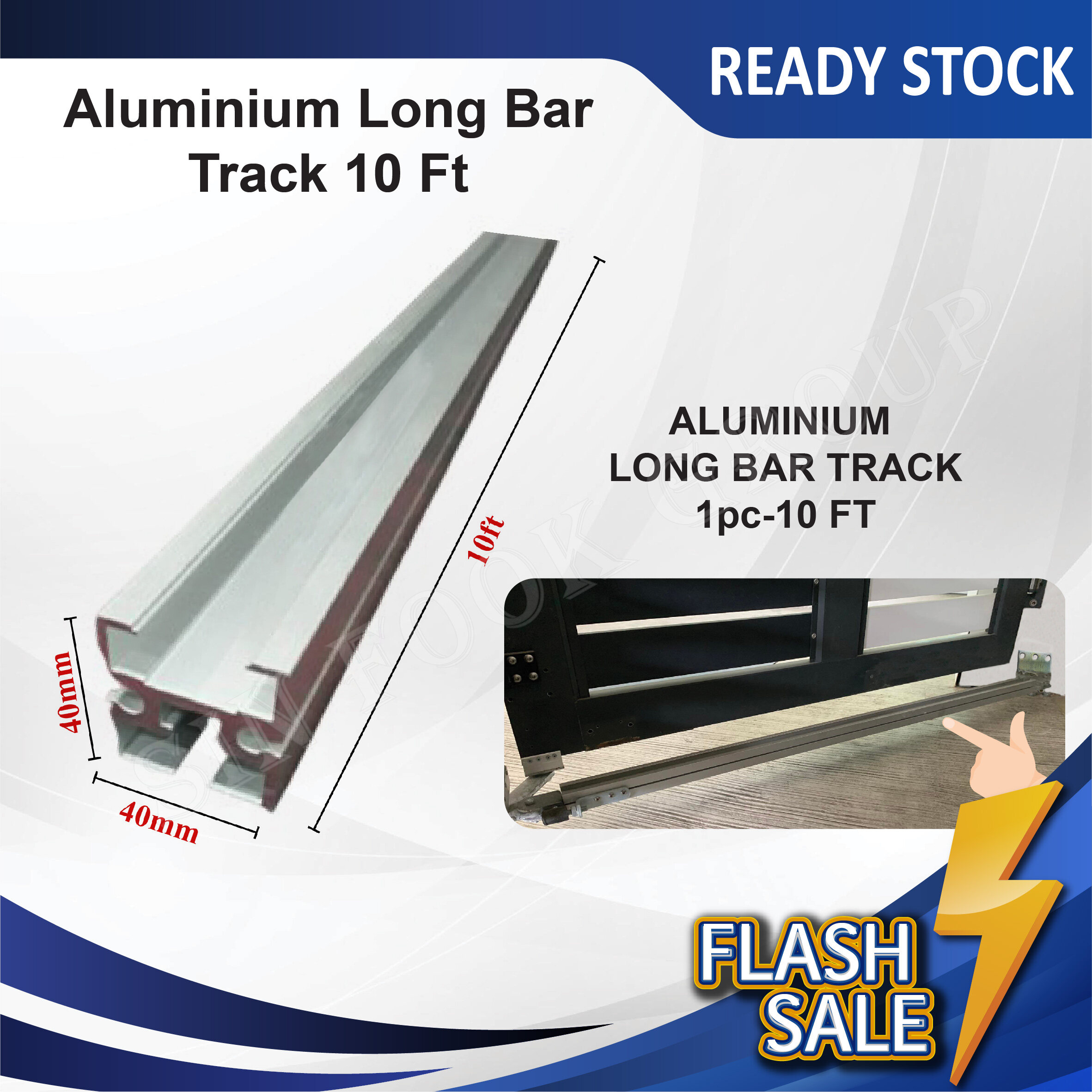 TRACKLESS AUTO GATE SYSTEM PART / ALUMINIUM LONG BAR TRACK | Lazada