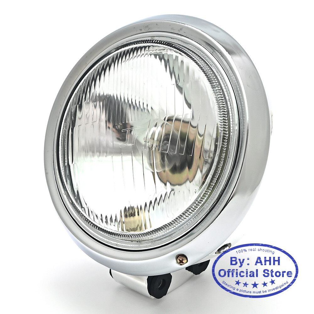 AHH 7" 35W 12V Universal Motorcycle Round LED Headlight H4 Lamp Bulb ...