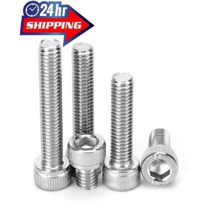 304 screw Stainless Steel Hex Socket Hexagon Cap Head Allen Key Bolt ...