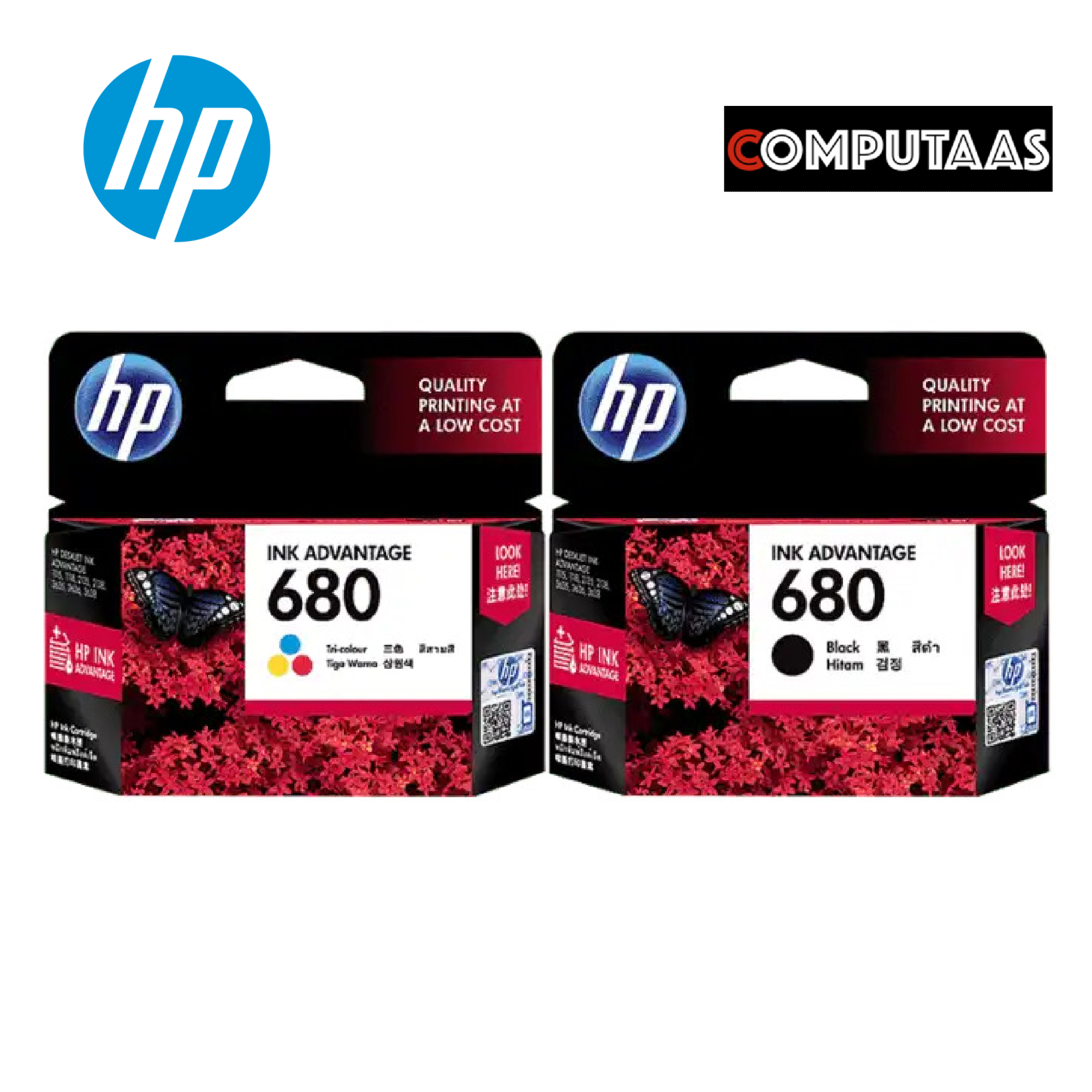 HP 680 Black / Tri-color Original Ink Cartridges [ORIGINAL] | Lazada