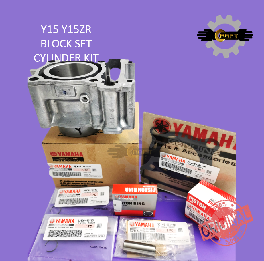 YAMAHA Y15 Y15ZR BLOCK SET 100% ORIGINAL BLOCK SET B17-WE13E-10 | Lazada