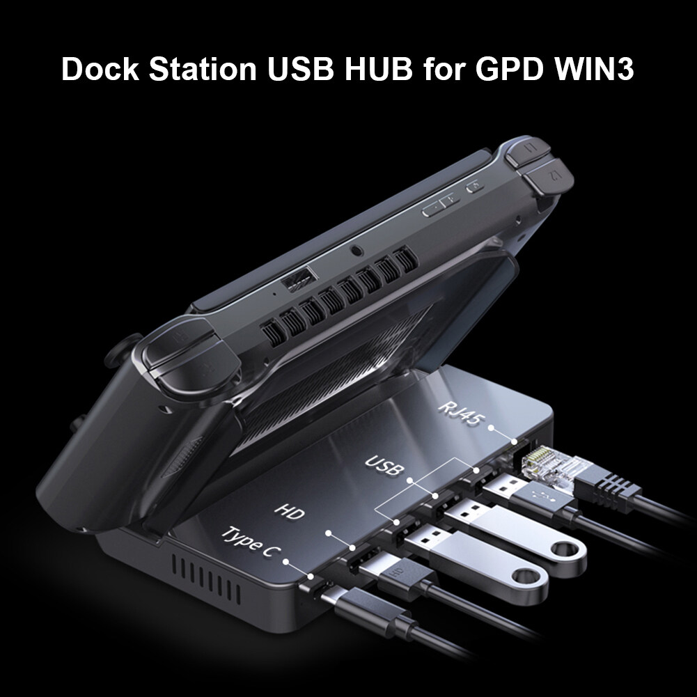 Dock Station สำหรับ GPD WIN3แท่นวางมือถือ USB HUB ตัวจับคอนโซลเกมตัวแยก ...