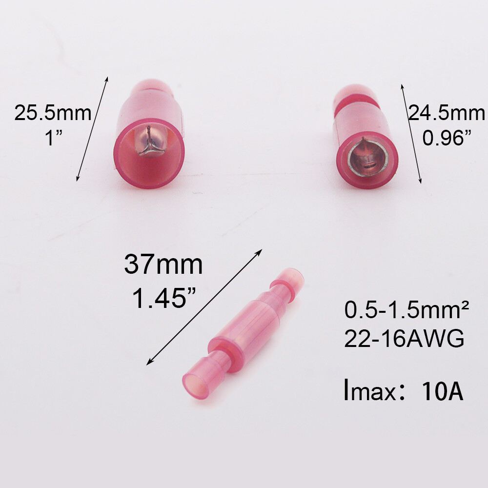 50Pcs 25 Pairs Terminals Crimp Connector Elelctric Terminals for Wire ...