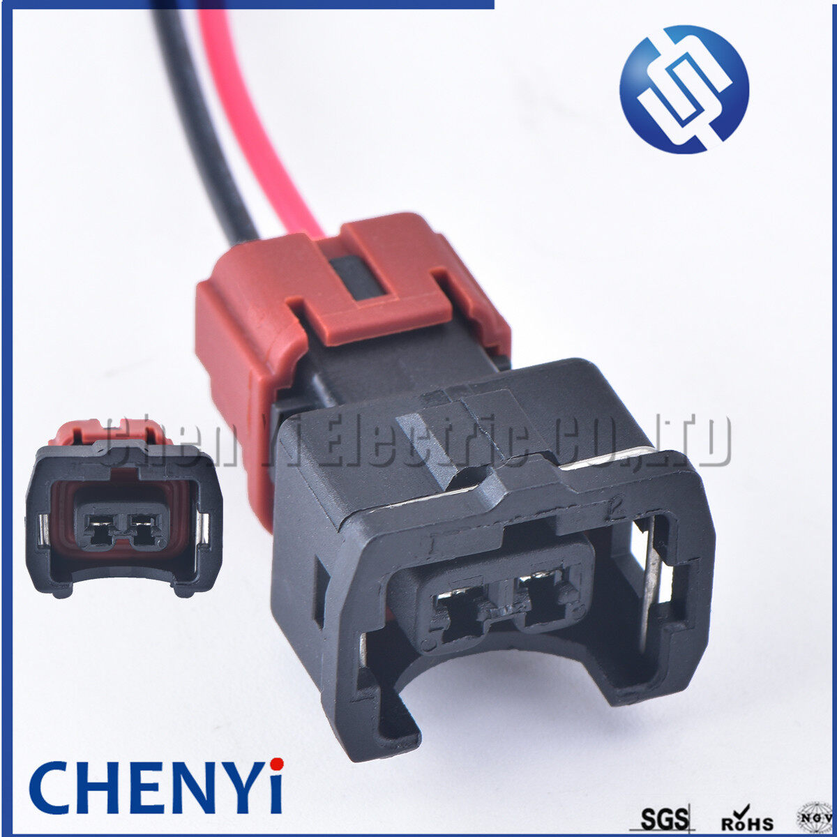 1 set 2 Pin（female）（with 15cm wires）AMP KUM 3.5 mm Sealed Female ...