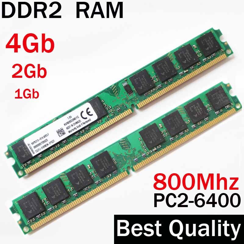 (HOT) 4 Gb RAM DDR2 800 4 Gb 2Gb 1Gb DDR2 800Mhz 4 Gb/สำหรับ AMD Intel ...