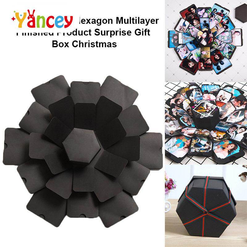 Explosion Box Multilayer Surprise DIY Photo Album Hexagon For Birthday ...