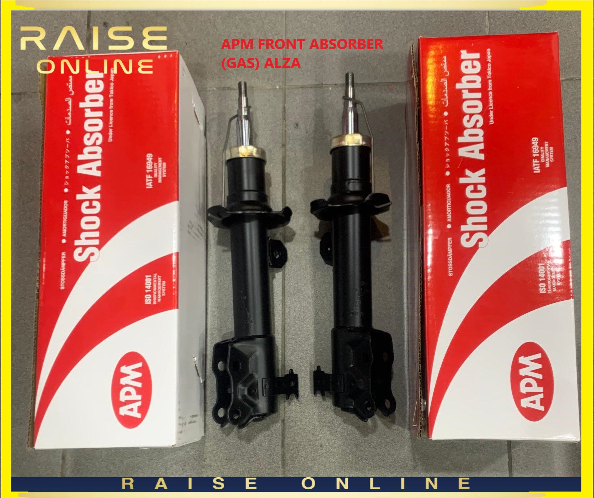 ( 100% ORIGINAL APM ) FRONT ABSORBER ( GAS ) PERODUA ALZA ( B3147M ...