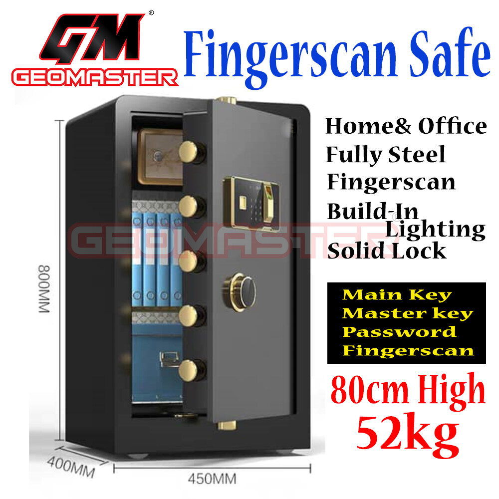 GEOMASTER Digital Fingerprint Fire Resistant Safe Box / Fingerscan ...