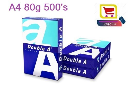 Double A Paper A4 / Kertas Double A / Paper Double A 80Gsm 250 sheets ...