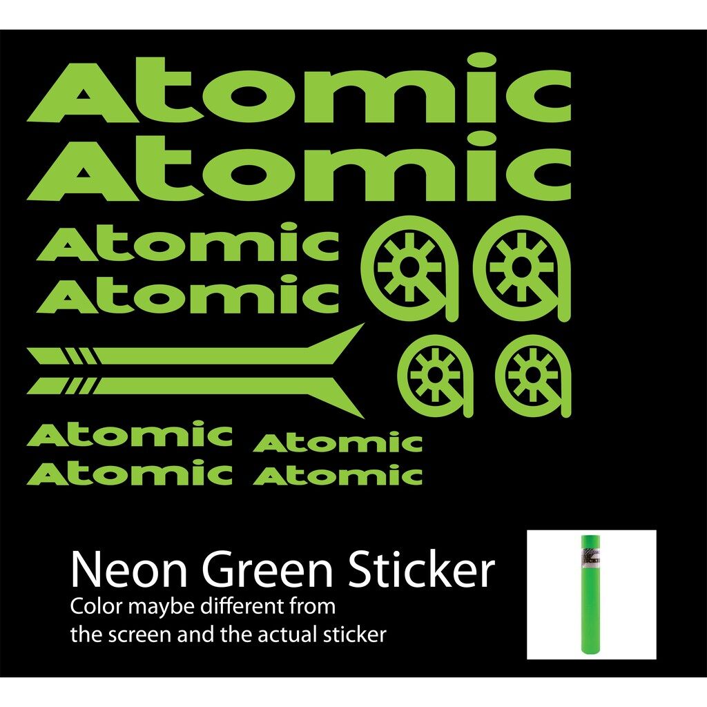 Atomic Bike Frame Sticker Waterproof | Lazada