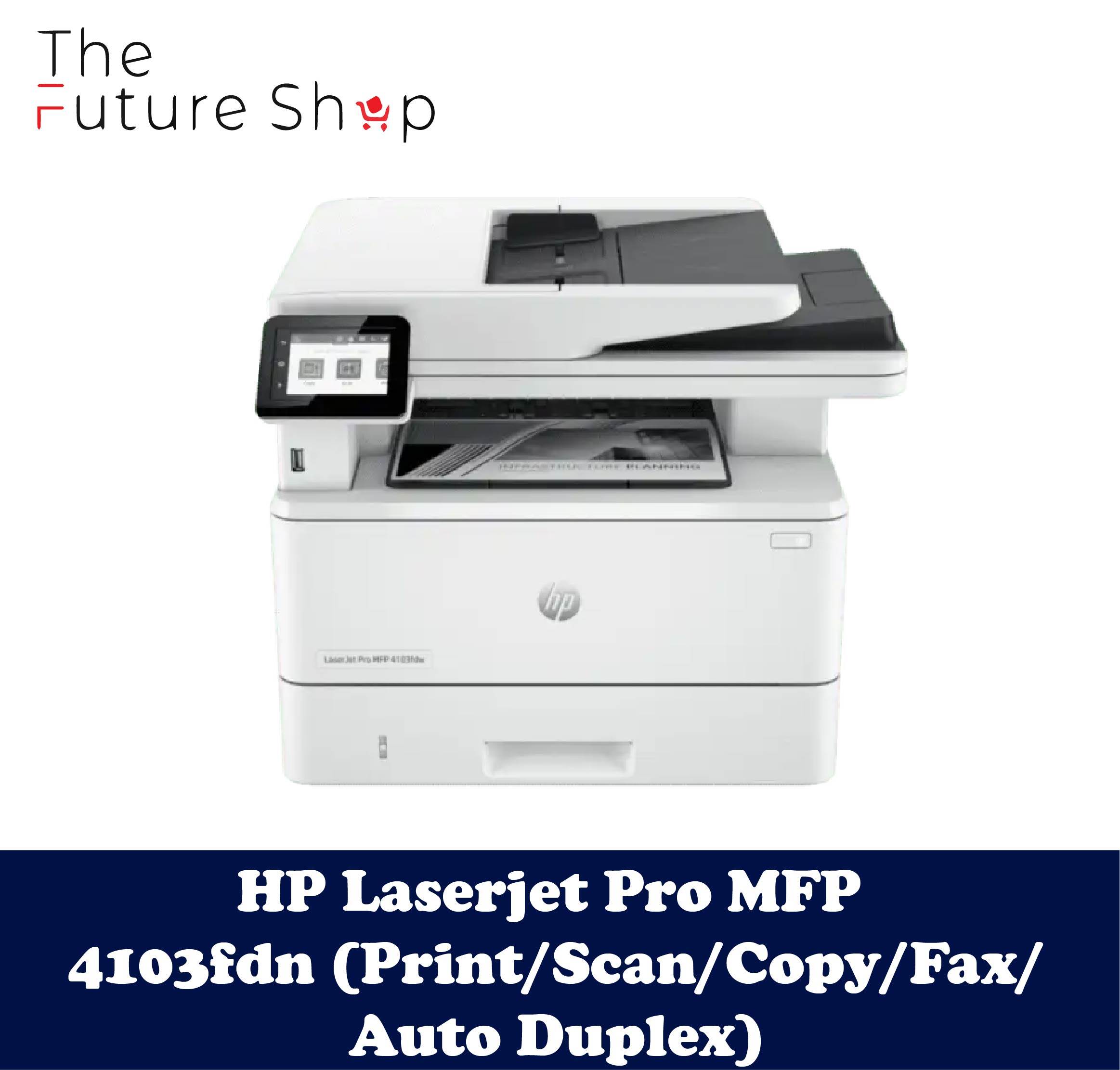 HP LaserJet Pro MFP 4103fdn Printer - (Print/Scan/Copy/Fax/Auto Duplex/Come with toner) | Lazada