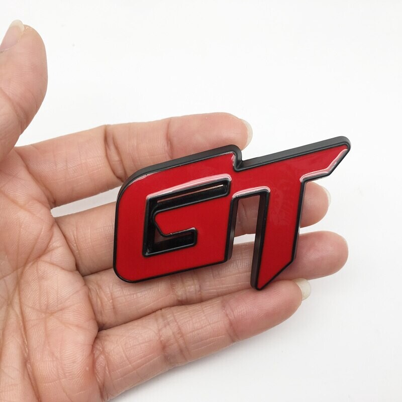 BOBO Car styling 3D Metal GT Badge Emblem Car Body Sticker For ...