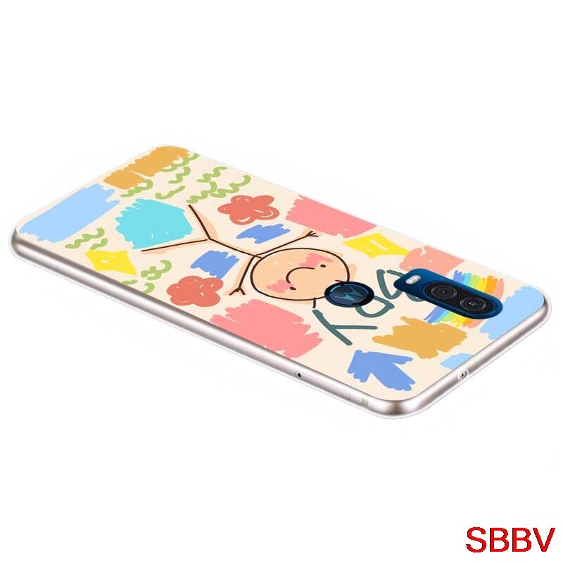 SBBV เคสนิ่มสำหรับ Motorola One Vision P50,เคสซิลิโคน TPU นิ่มรูปแบบ ...