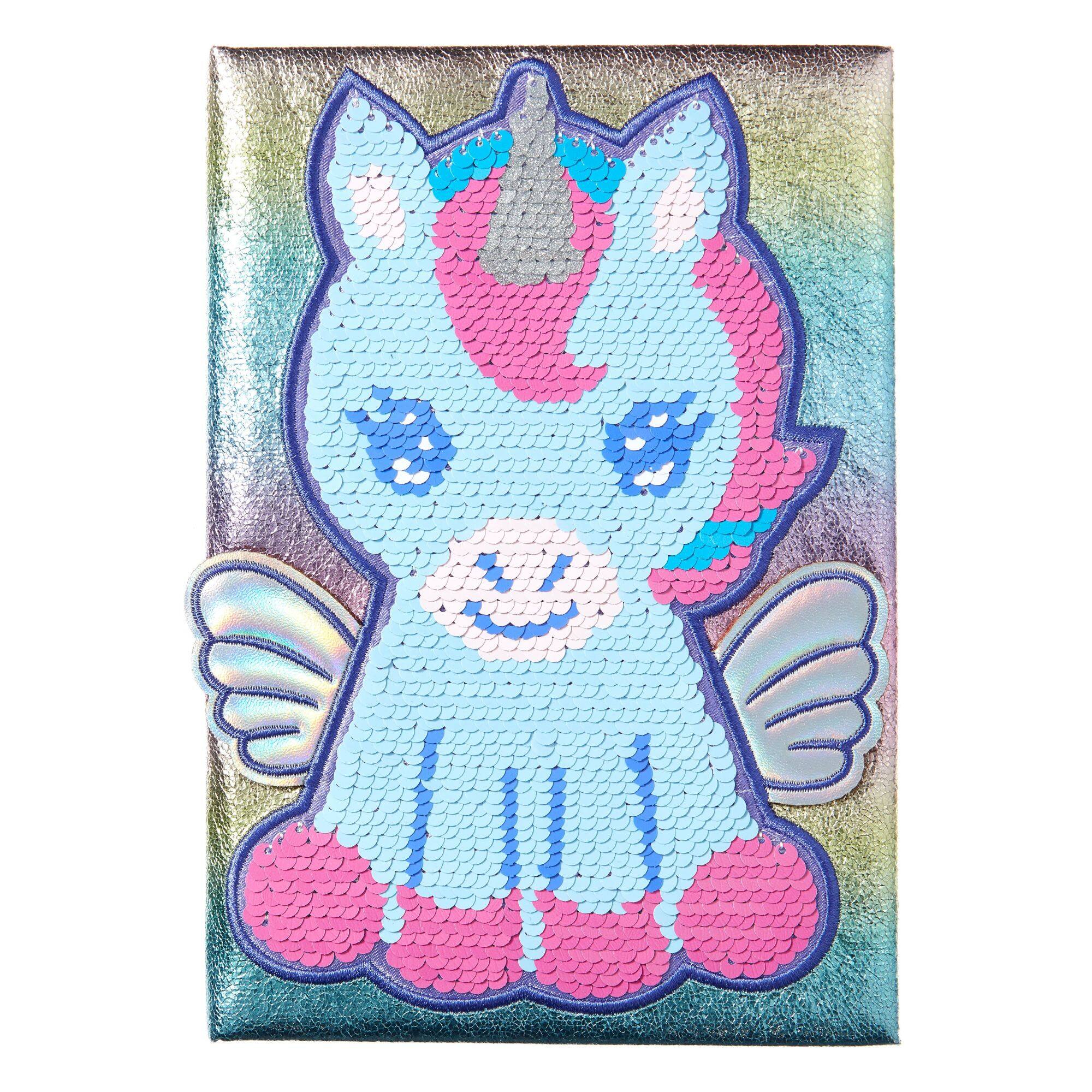 Smiggle Reversible A5 Unicorn Sequins Notebook | Lazada