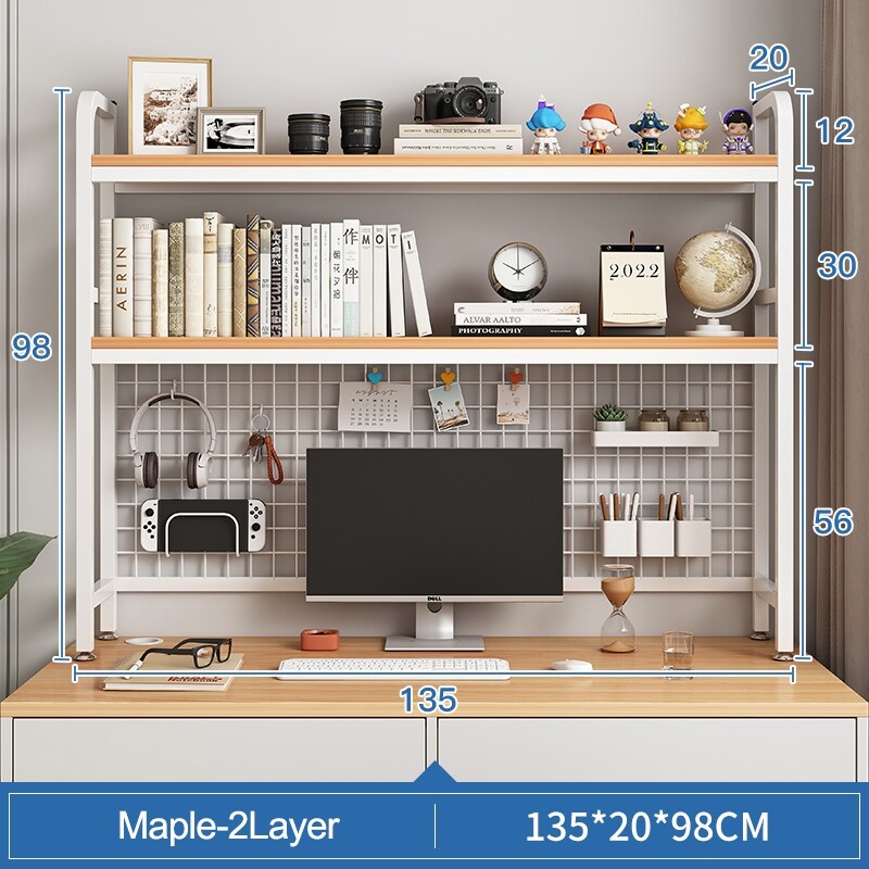 WAROOM 2 Layer Desktop Storage Shelf Office Table Storage Rack ...