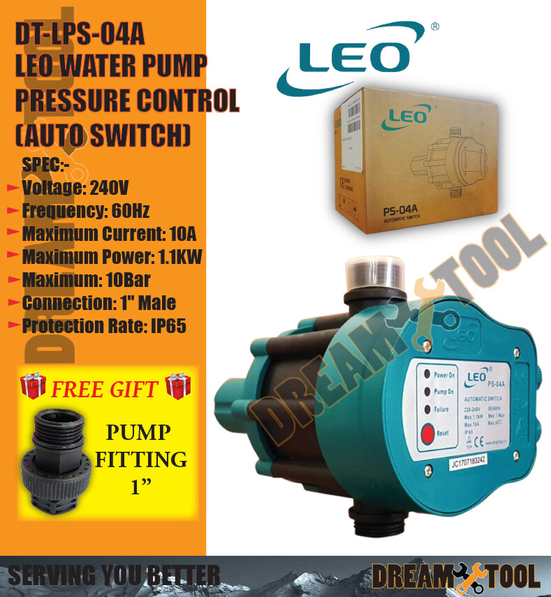 *WATER PUMP SWITCH* LEO Water Pump Pressure Control (Auto Switch) DT ...