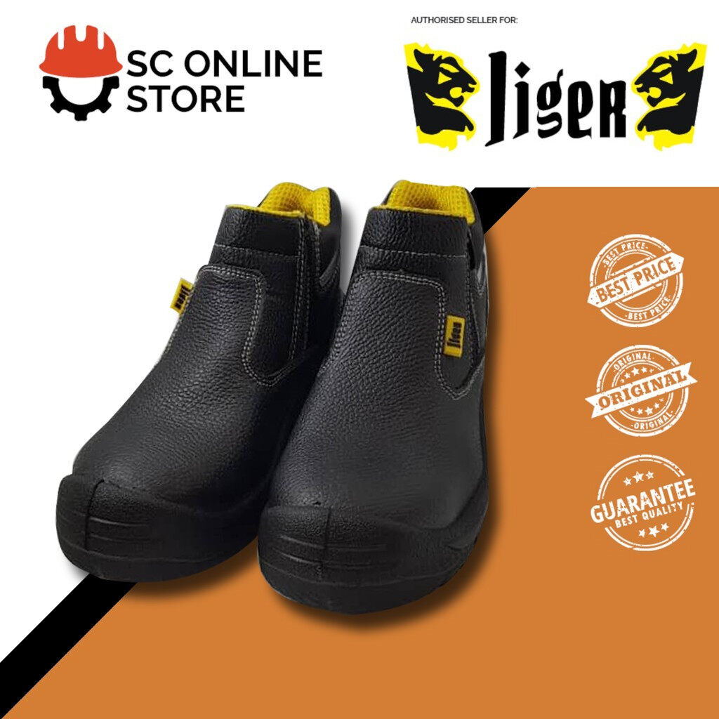 LIGER LG 66 SAFETY SHOES DOUBLE ZIP (SIRIM APPROVED) | Lazada