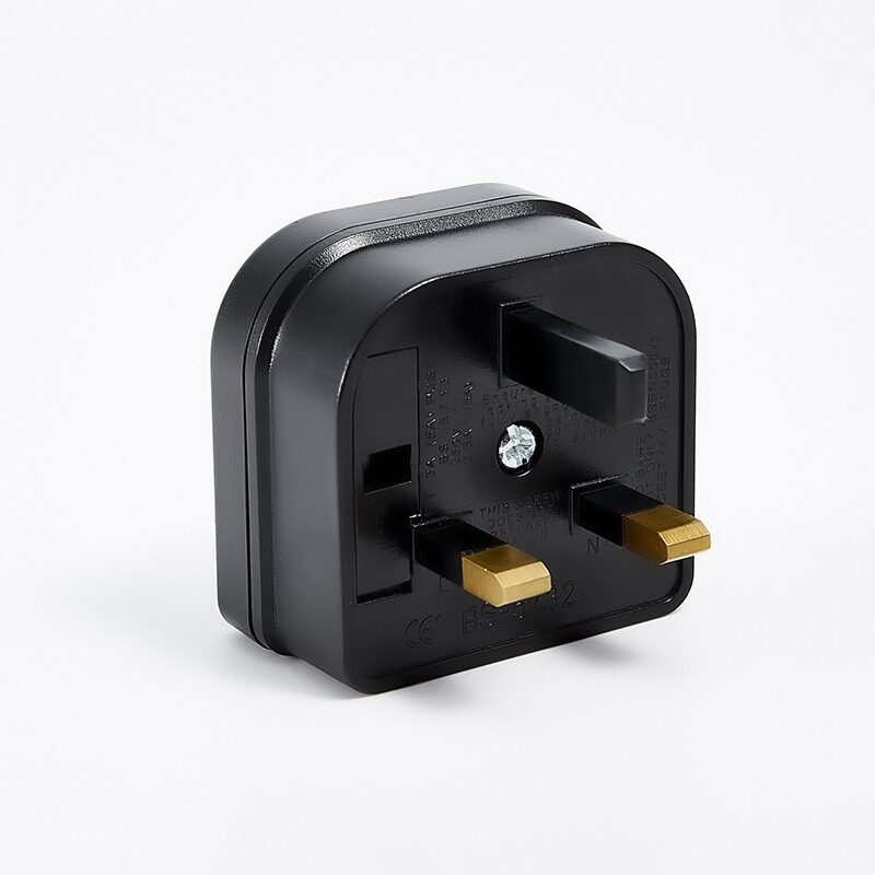 Travel Converter Adaptor EU Euro 2 Pin To British UK 3 Pin Plug Adapter ...