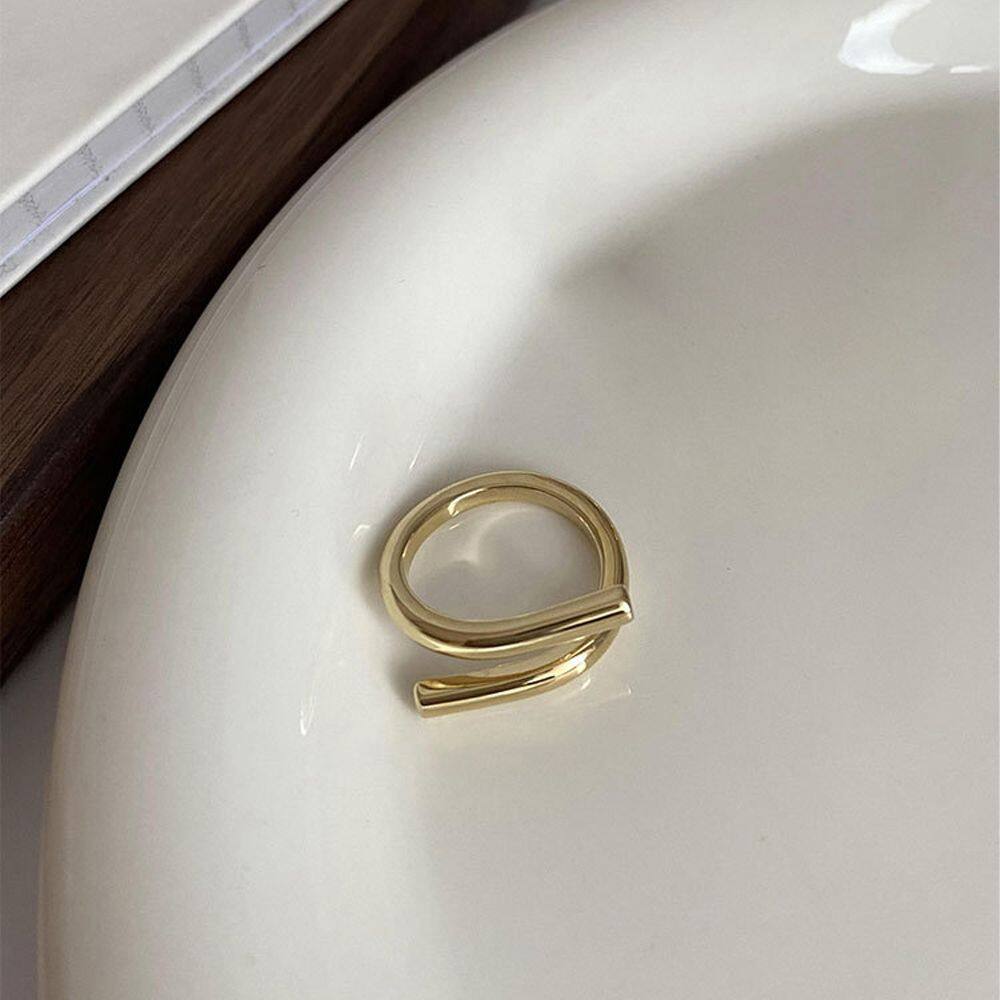 JPTD Gift Elegant Simple Adjustable Metal Punk Cross Women Opening ...