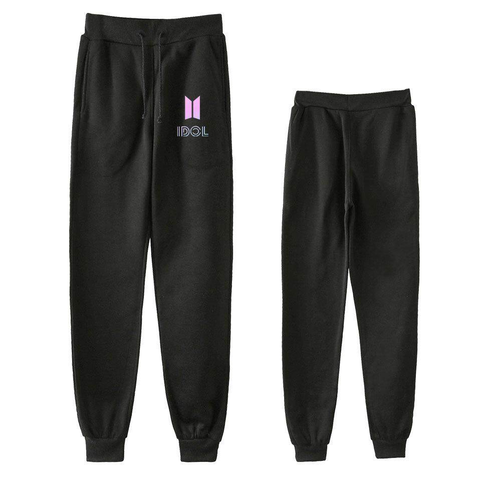 Cross-border for BTS athletic pants Korean-style loose-fit stretch ...