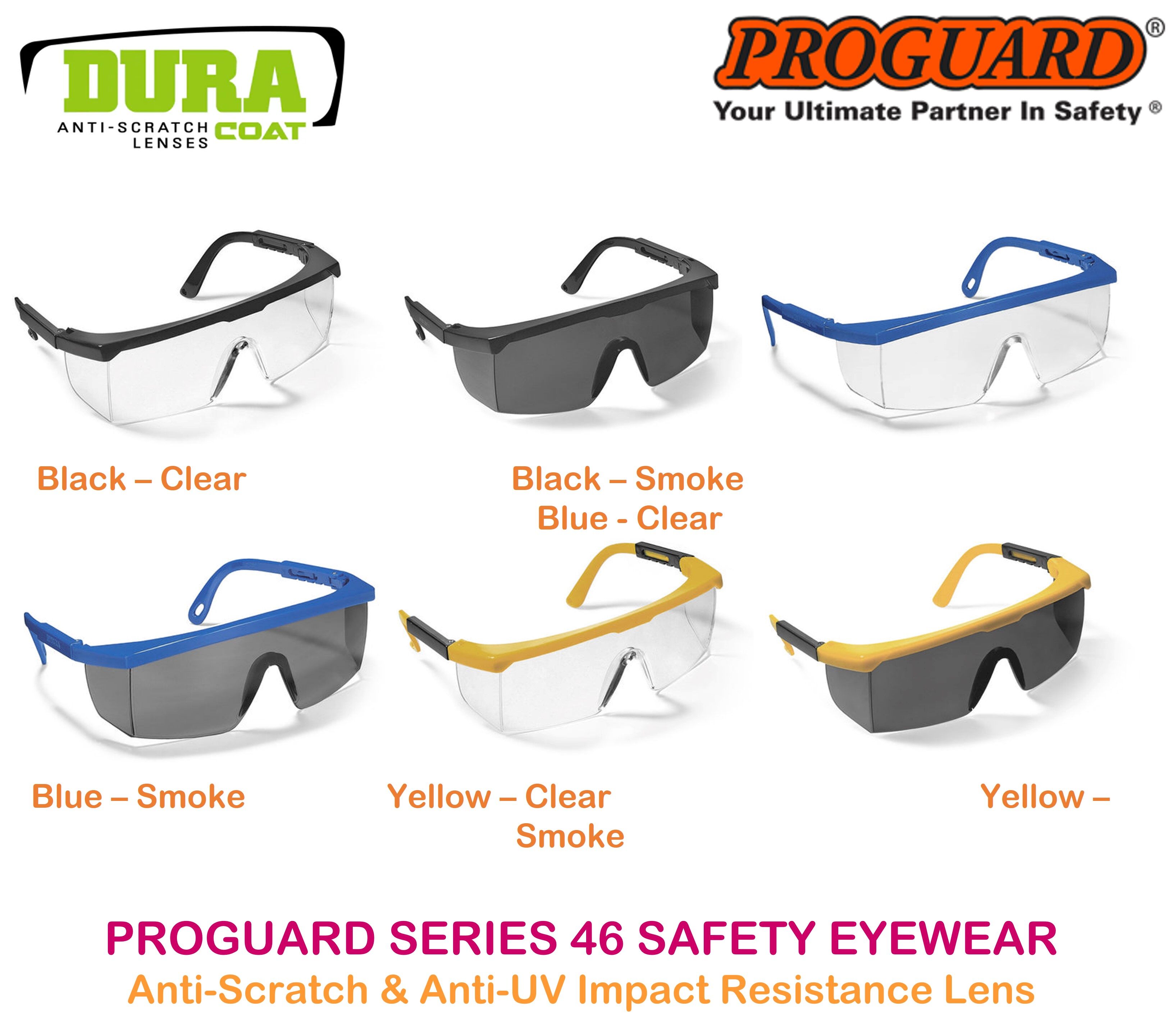 PROGUARD ECOSAFE Series 46 Safety Eyewear / Goggle SIRIM DOSH | Lazada