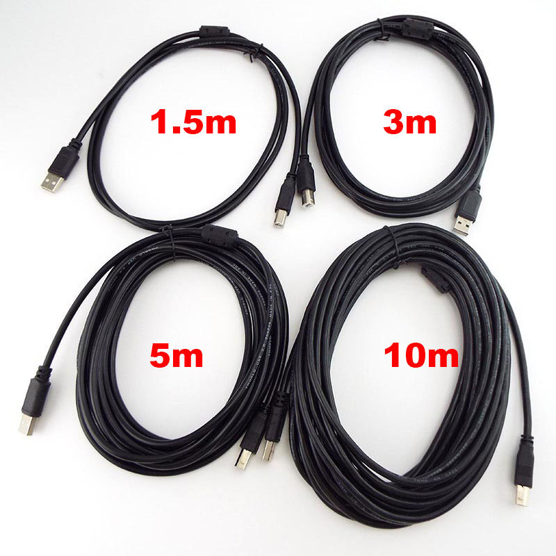 ALLAN Printer Cable 1.5m,3m,5m,10m USB A Male TO USB B MALE Printer ...