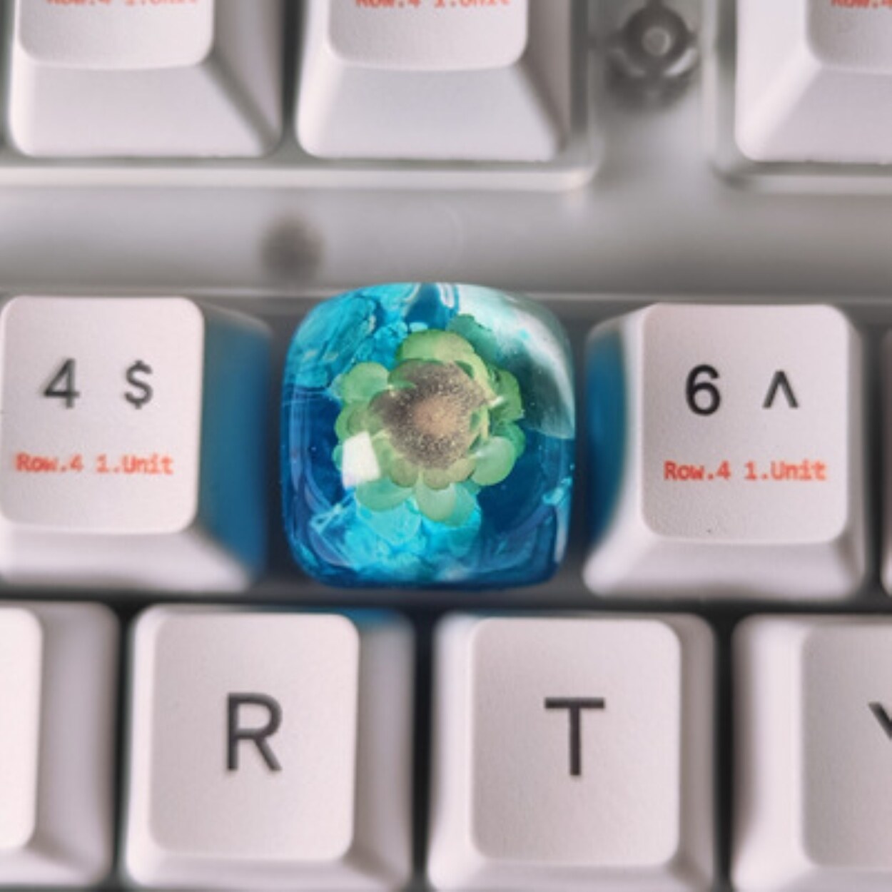 （Miss qi's keycap） Mechanical Keyboard DIY Custom Resin Keycaps Resin ...