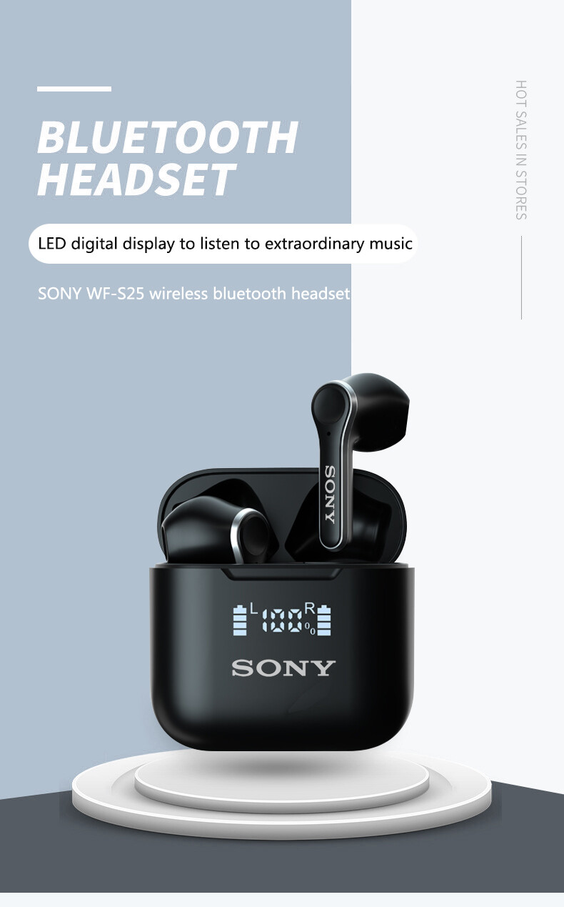 SONY WF-S25 ชุดหูฟังบลูทูธไร้สาย True Wireless ชุดหูฟังสำหรับเล่นกีฬา ...