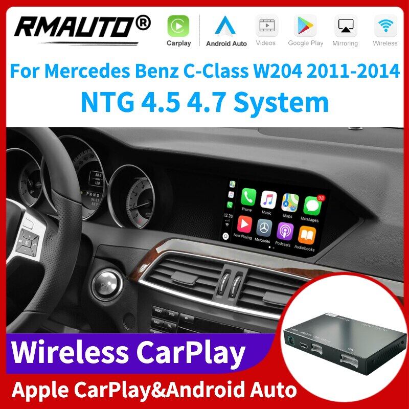 RMTECH Wireless Apple CarPlay NTG 4.5 4.7สำหรับ Mercedes Benz C-Class ...