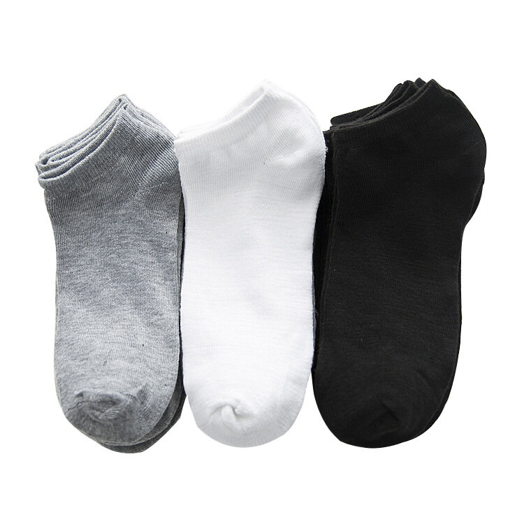 4pcs Men Cotton Short Socks Breathable Ankle Invisible Boats Socks Low ...