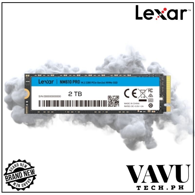 Lexar® NM610 PRO 2TB 1TB 500GB M.2 2280 PCIe Gen 3 x4 NVMe SSD | Lazada PH