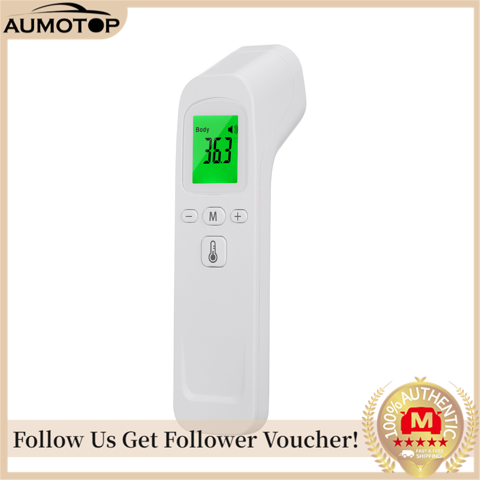 【COD/Ready】Infrared Forehead The-rmometer Digital The-rmometer Non ...