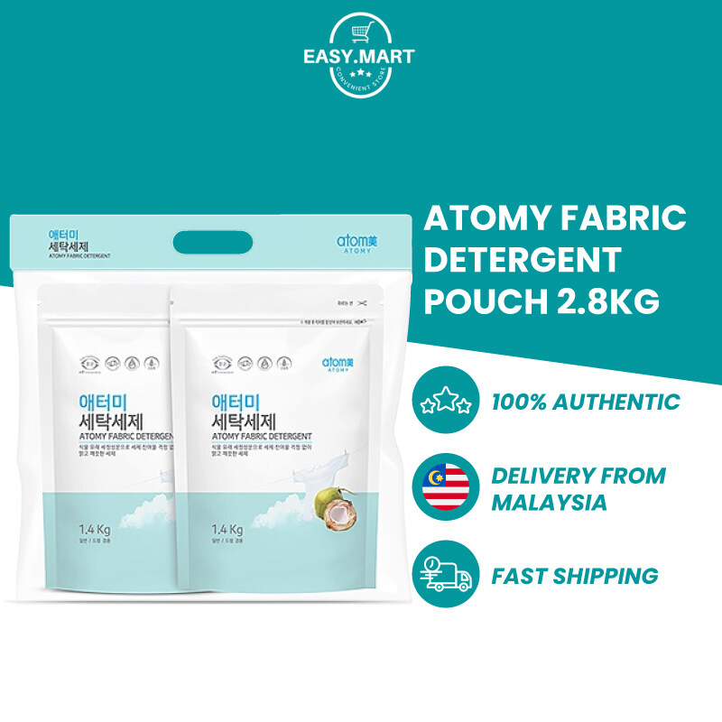 READY STOCK Atomy Fabric Detergent Pouch 2*1.4.kgs Laundry Detergent ...