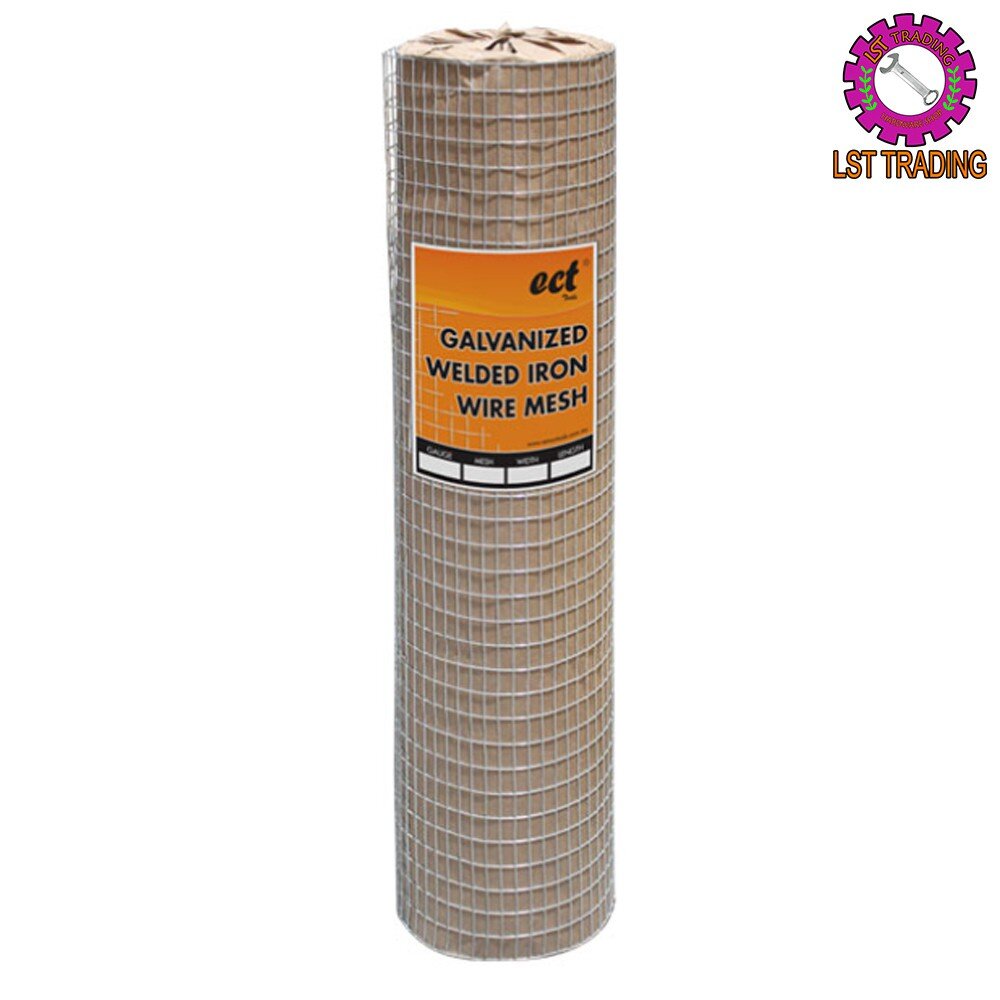 [1 ROLL] GALVANISED WELDED MESH 18G 1/2"X 1" X3 FEET WIDTH / WIRE MESH ...