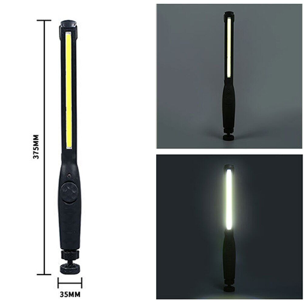 COB LED Flashlight Magnetic Work Light USB Rechargeable Torch Hook ...