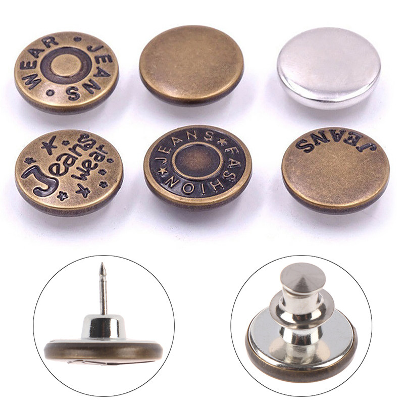 XS ⭐Hot Sale⭐17mm Metal Jeans Button Tack Snap Fastener Press Metal ...