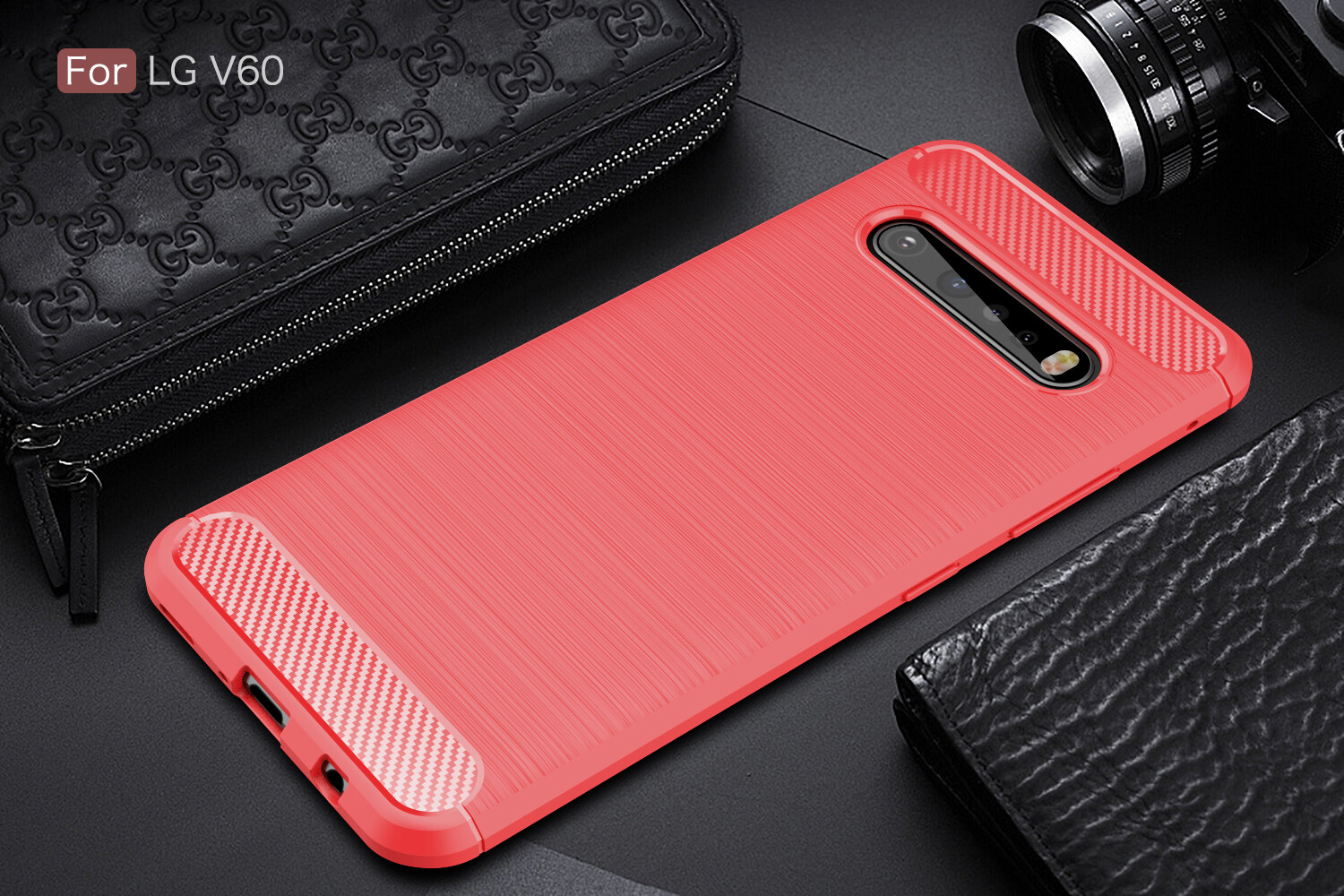 Duge Case for LG V60 Brushed Resilient TPU Anti-slip Drop Protection ...