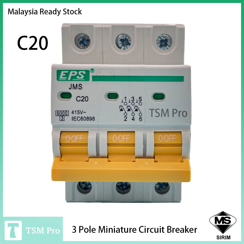 Main Switch 3Pole MCB 20A / 32A / 40A / 63A (6KA) Miniature Circuit ...