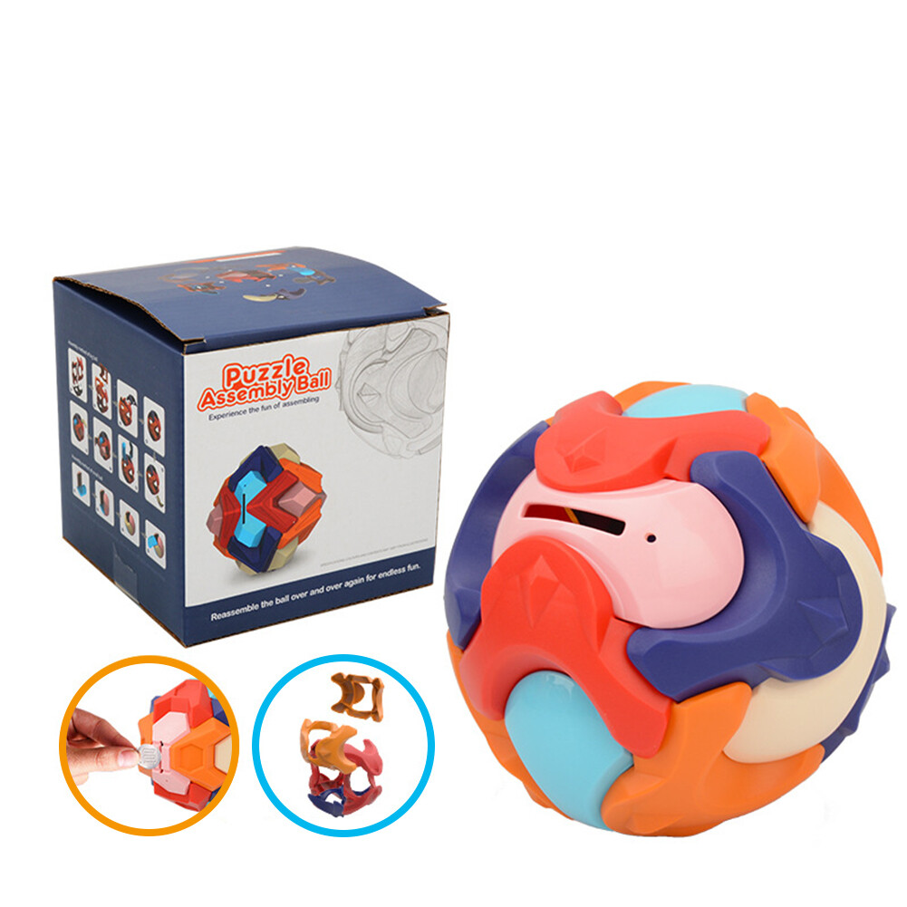 Creative Ball จิ๊กซอว์ของเล่นประกอบ Ball Early Education Deformation ...