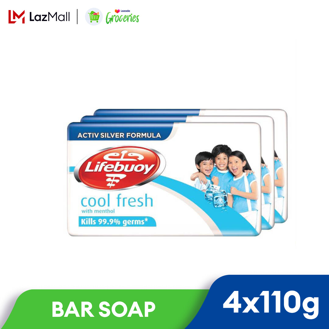 LIFEBUOY BAR SOAP COOL FRESH 3+1 (4X110G) | Lazada