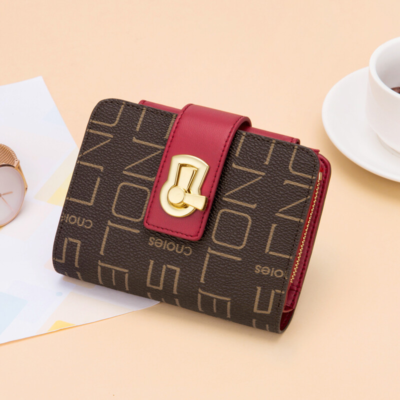 Cnoles Women Passport Cover PVC Lock Style Travel ID Credit Card Holder ...